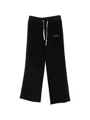 RETERNITY Logo-print Drawstring Track Pants - Black
