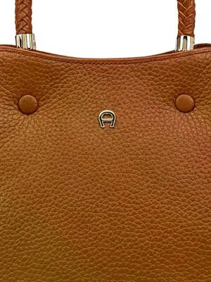 AIGNER Small Carré Soft Braided-handle Tote Bag