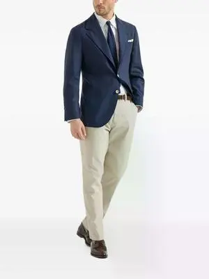 Brunello Cucinelli Cashmere Batavia Deconstructed Blazer With Patch Pockets