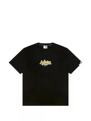 AAPE BY *A BATHING APE Logo-print Short-sleeve T-shirt - Black