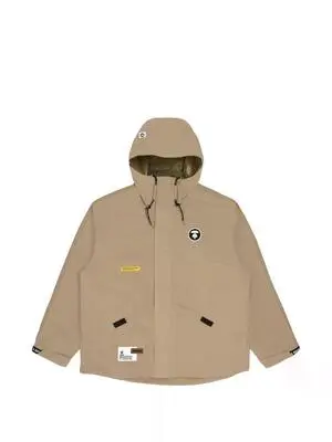 AAPE BY *A BATHING APE Moonface Hooded Jacket - Neutrals
