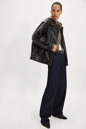 Free People We The Free Parker Leather Jacket