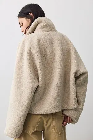 Free People We The Free Softest Touch Jacket With Funnel Neck - Tea