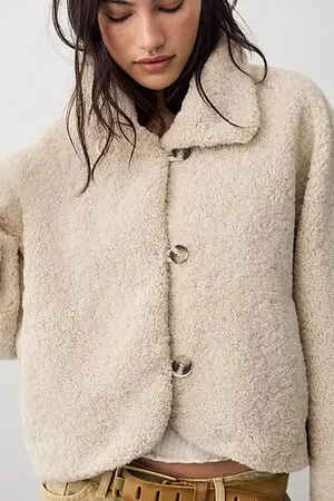 Free People We The Free Softest Touch Jacket With Funnel Neck - Tea