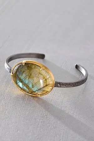 ROBINDIRA UNSWORTH Rina Labradorite Cuff Bracelet - Blue