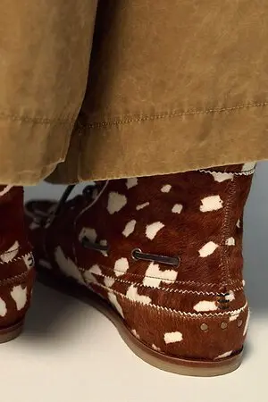Free People We The Free Hair-on Benny Lace-up Boots - Fawn