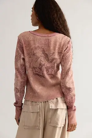 Free People We The Free Saddle Up Thermal Top