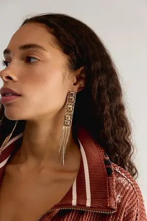 Free People Nikkie Dangle Earrings - Gold