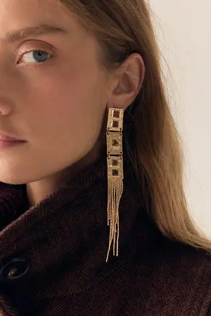 Free People Nikkie Dangle Earrings - Gold