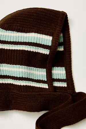 Free People Rugby Stripe Bonnet - Ganache