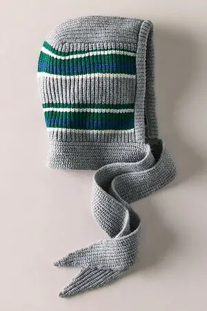 Free People Rugby Stripe Bonnet - Grey