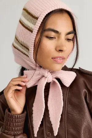 Free People Rugby Stripe Bonnet - Pink