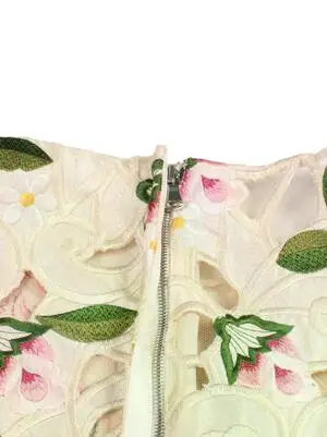 Dolce & Gabbana 2000s Floral Embroidered Mini Dress