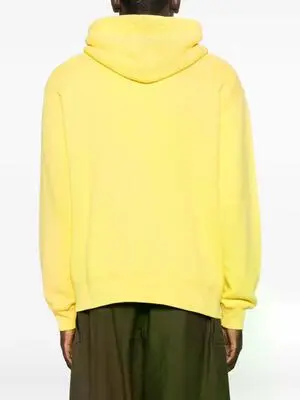 JW Anderson Cowboy Print Zip-up Hoodie - Yellow