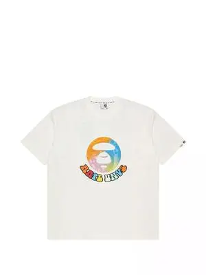 AAPE BY *A BATHING APE Moonface Graphic-print T-shirt - White