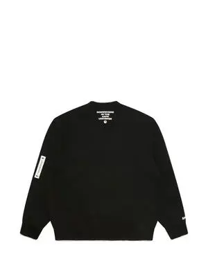 AAPE BY *A BATHING APE Moonface Embossed Sweatshirt - Black