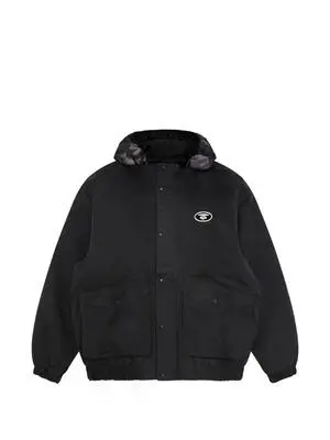 AAPE BY *A BATHING APE Moonface-patch Hooded Jacket - Black