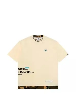 AAPE BY *A BATHING APE Moonface Logo-patch T-shirt - Black