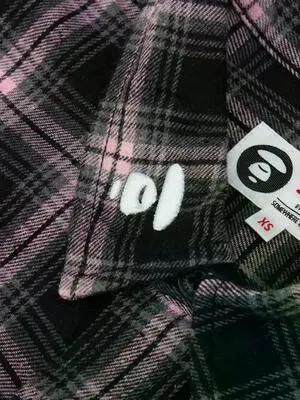 AAPE BY *A BATHING APE Moonface Plaid Shirt