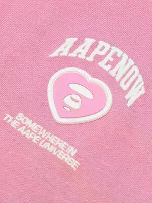 AAPE BY *A BATHING APE Moonface Heart Logo T-shirt
