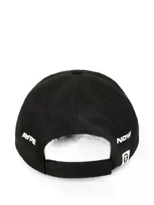 AAPE BY *A BATHING APE Clover Moonface Logo Cap - White