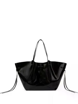 Karl Lagerfeld Large K/pierced Shiny Tote Bag - Black