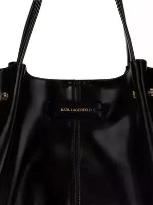 Karl Lagerfeld Large K/pierced Shiny Tote Bag