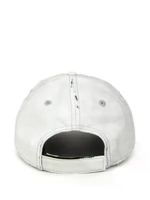 AAPE BY *A BATHING APE Distressed Logo-embroidered Cap - White