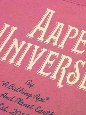 AAPE BY *A BATHING APE Moonface-print T-shirt