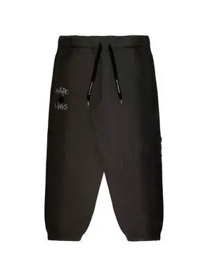 AAPE BY *A BATHING APE Moonface Patch Embroidered Track Pants - Grey