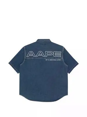 AAPE BY *A BATHING APE Logo-embroidered Patch-detail Shirt