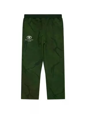 AAPE BY *A BATHING APE Moonface Camo-pattern Track Pants - Green