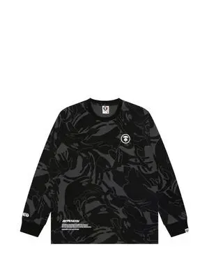 AAPE BY *A BATHING APE Camouflage Print Long Sleeve T-shirt