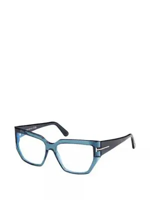 TOM FORD Geometric Frame Eyeglasses
