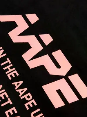 AAPE BY *A BATHING APE Layered-sleeve Logo-print T-shirt