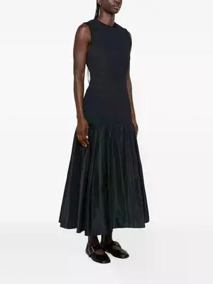 PATOU Shirred Flared Maxi Dress