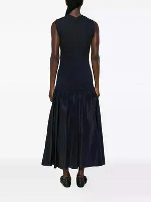 PATOU Shirred Flared Maxi Dress