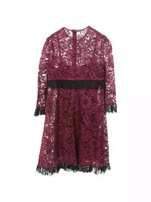 Dolce & Gabbana Lace Mini Dress - Red