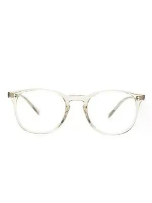 Oliver Spencer Finley Square-frame Glasses - Grey