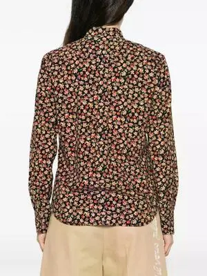 Moncler Corduroy Floral Print Shirt Jacket