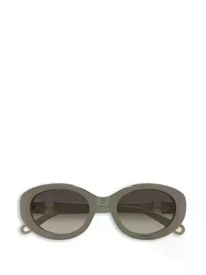 Chloé Oval Frame Sunglasses - Grey