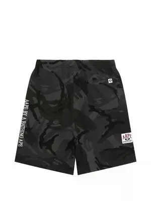AAPE BY *A BATHING APE Moonface Camouflage-print Shorts