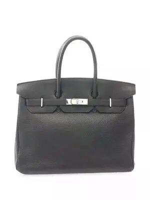 Hermès 2003 Togo Birkin Retourne 35 Handbag - Black