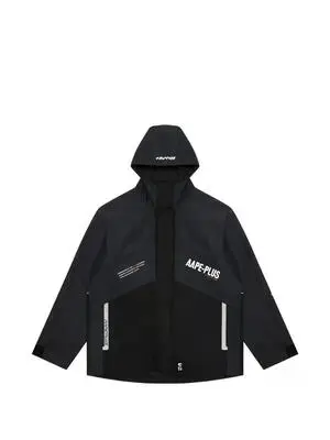 AAPE BY *A BATHING APE Hooded Jacket With Paneling - Blue