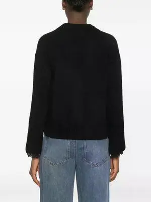 Ermanno Scervino Lace-trim Cashmere Cardigan