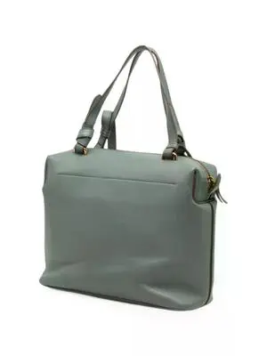 Celine 2018 Small Leather Soft Cube Bag Satchel - Grey