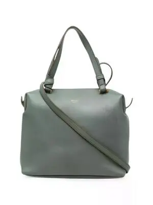 Celine Leather Soft Cube Bag Satchel - Grey