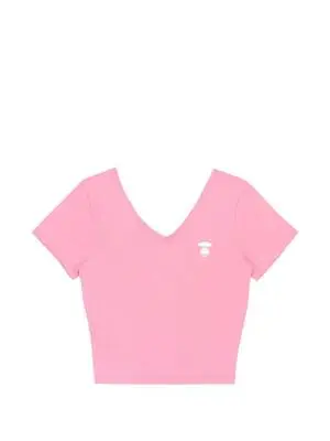 AAPE BY *A BATHING APE Moonface Cut-out T-shirt - Pink