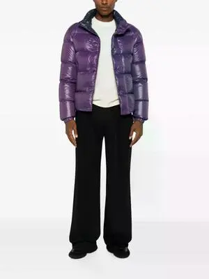 Moncler Quilted Logo Patch Down Jacket