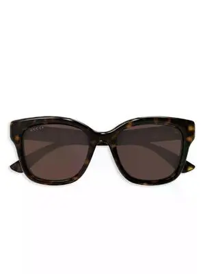 Gucci Square Frame Sunglasses - Brown